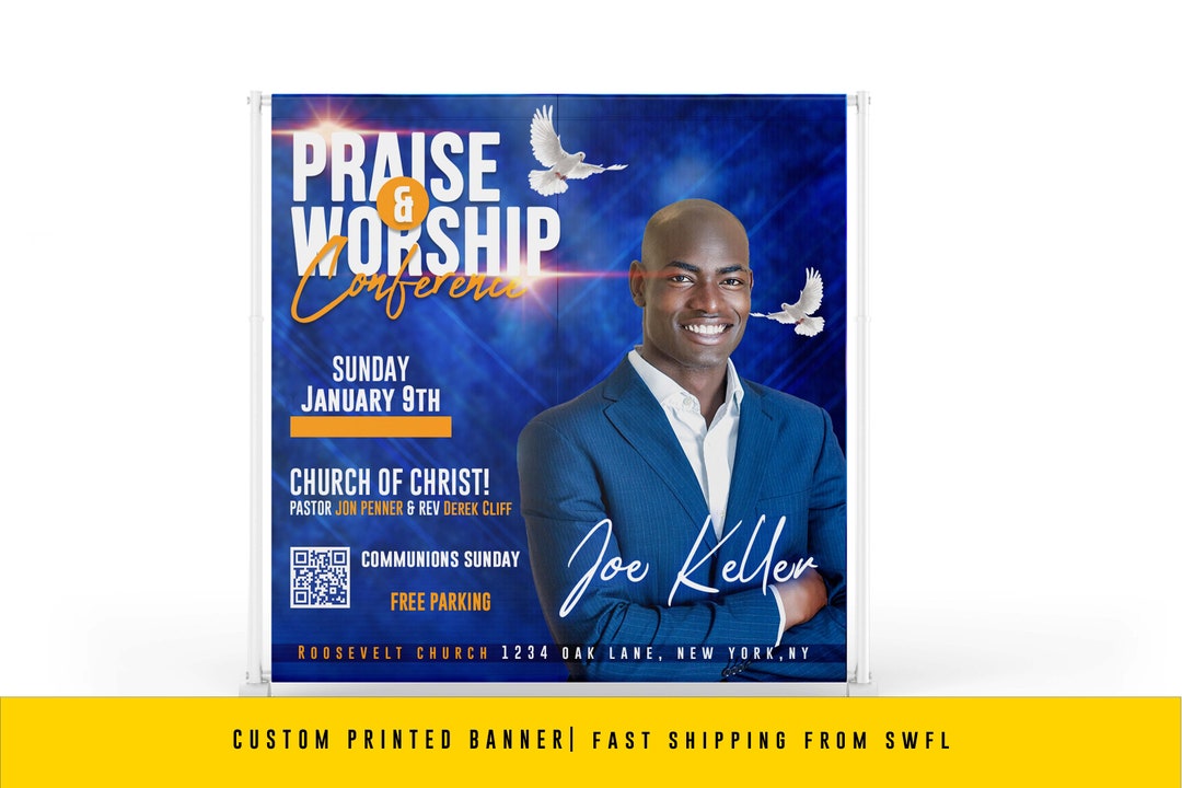 Custom Church Backdrop Festival Backdrop | Event Backdrop | Fast ...