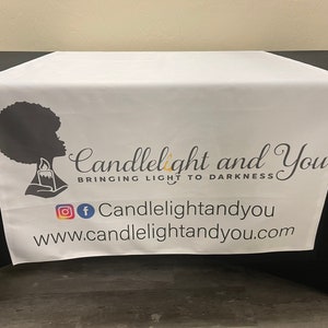 Custom Table Runner| Full Color Printing With YOUR Logo and Text| Fast ...