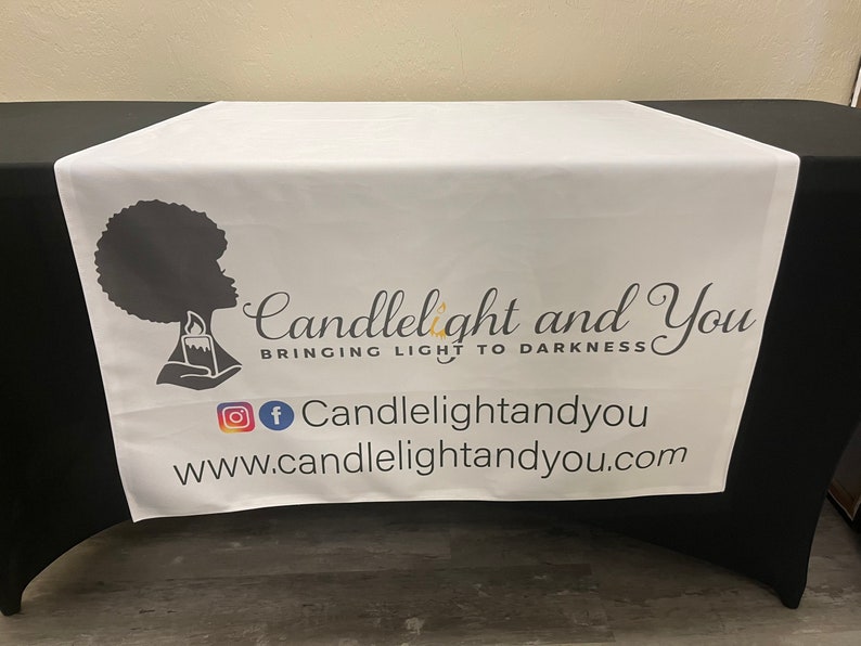 Custom Table Runner Full Color Printing With YOUR Logo and - Etsy