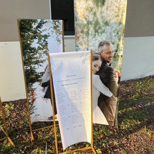 4 Custom Wedding Stands With Print | YOUR Wedding Photos on 4 MULTISIZE ...