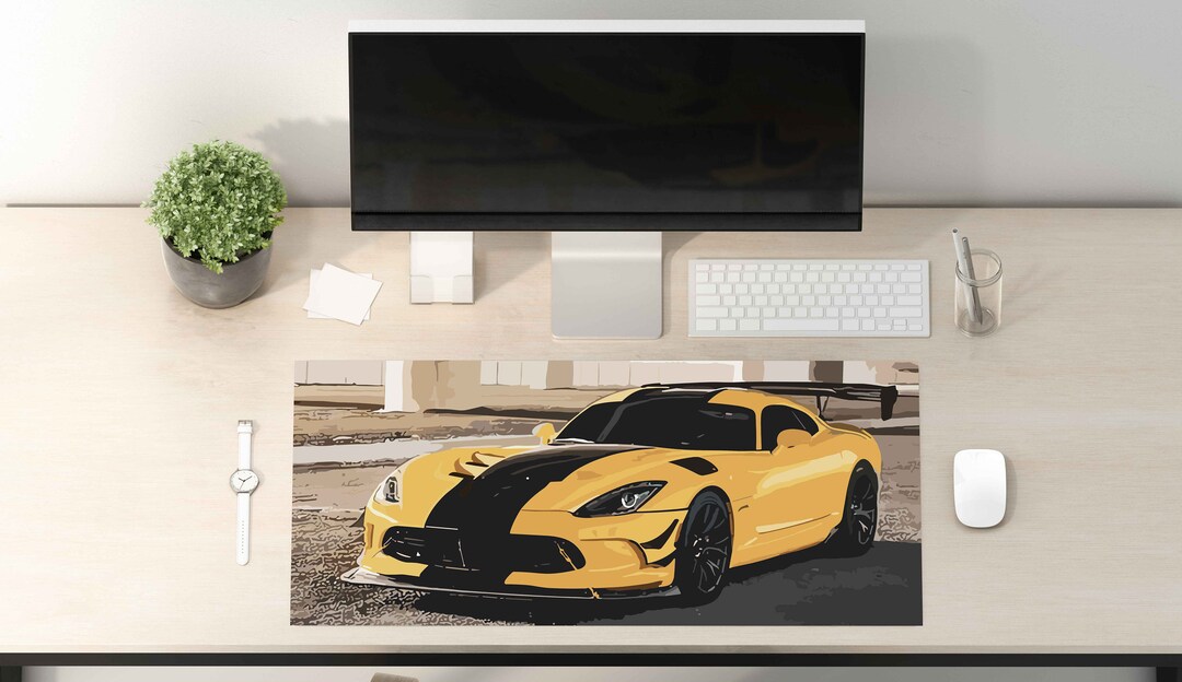 Car Mouse Pad Sportscar Gaming Desk Mat Viper Extend Gaming Mouse Pad ...