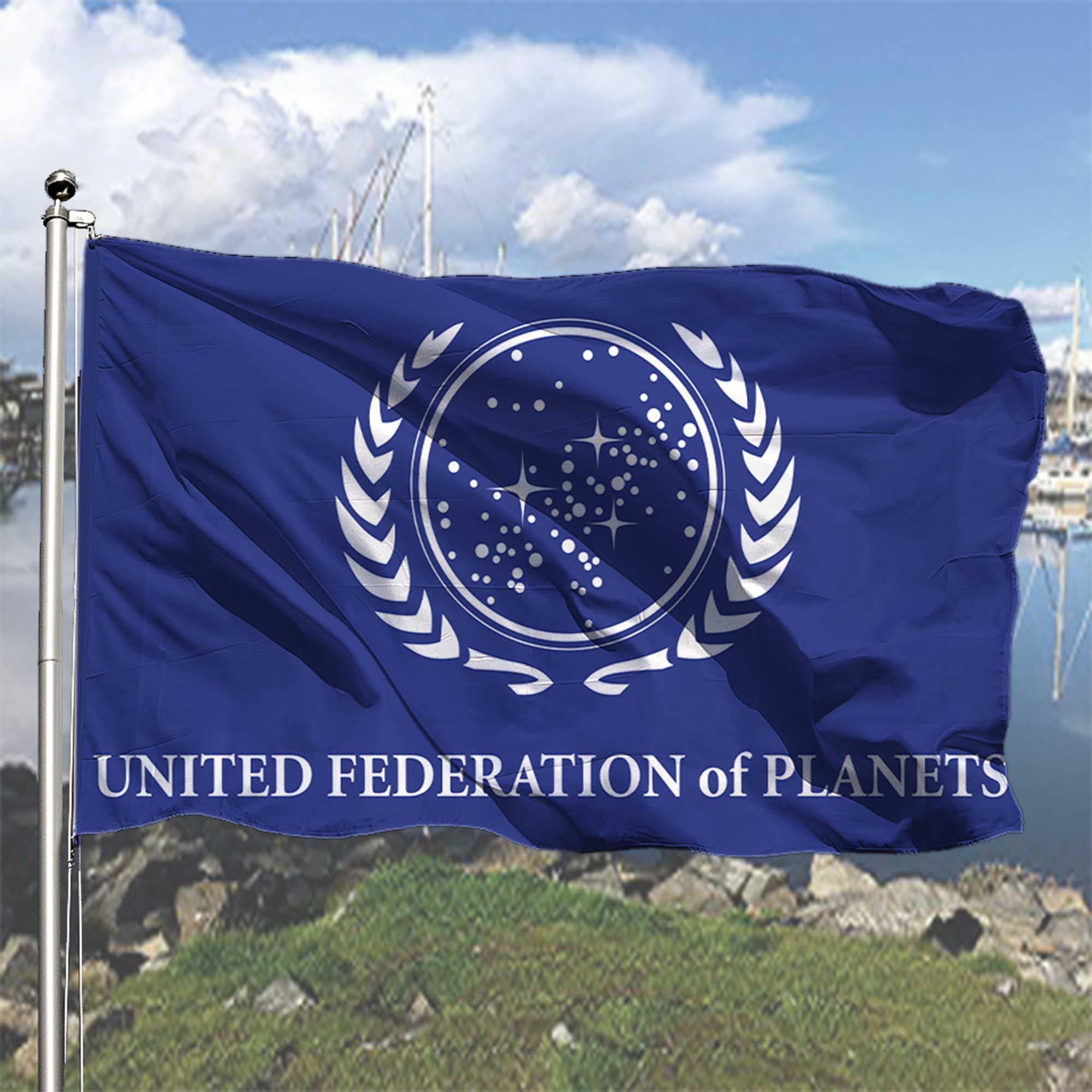 United Federation of Planets 3 x 5 Ft. Flag | Etsy