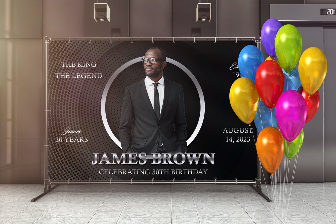 Custom Photo Birthday Backdrop Party Birthday Party Backdrop - Etsy