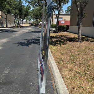 Double Sided Retractable Banner Stand 33x80”, Graphic on Both Sides ...