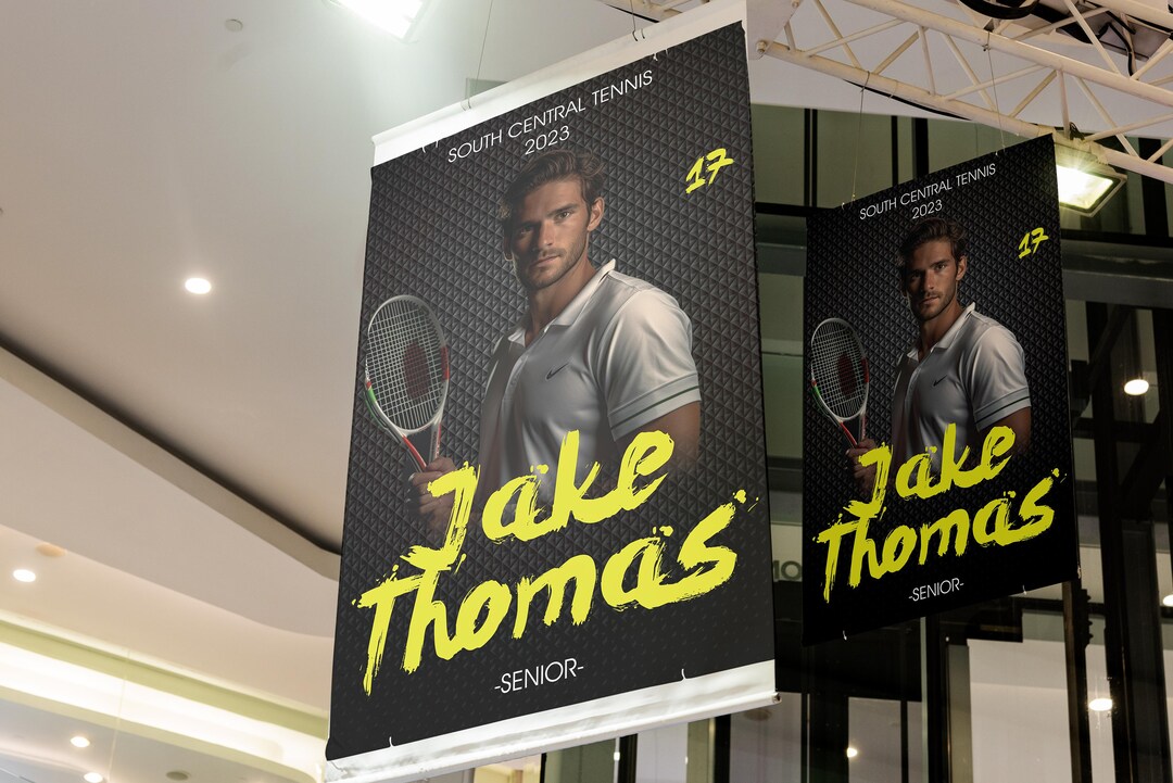 Personalized Tennis Team Vinyl Banner: School Sports, Ready to Hang - Etsy