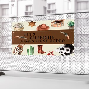 Cowboy Birthday Banner, Cowboy Party Decor, Cowgirl Birthday, Western ...