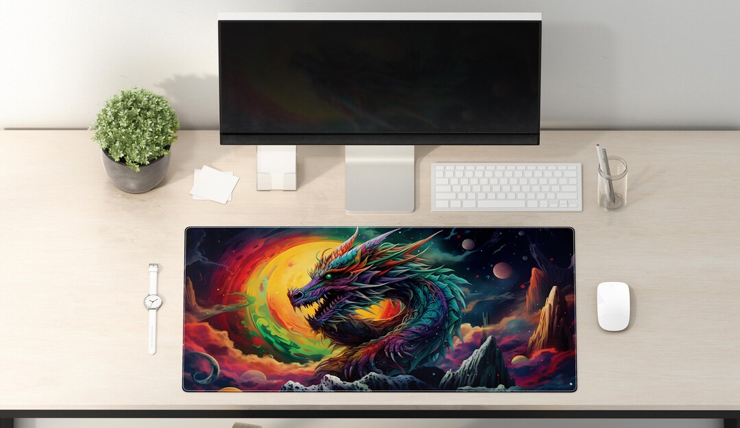 Gaming Mouse Pad Dragon gaming Desk Mat Large Desk Pad Extend Gaming ...