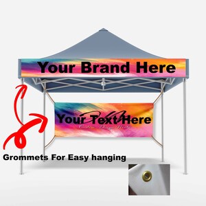 Tent Banner Bundle Package to Transform Standard 10x10ft Event Tent ...