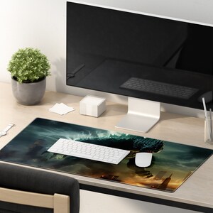 Gaming Mouse Pad Godzilla Gaming Desk Mat Large Desk Pad Extend Gaming ...