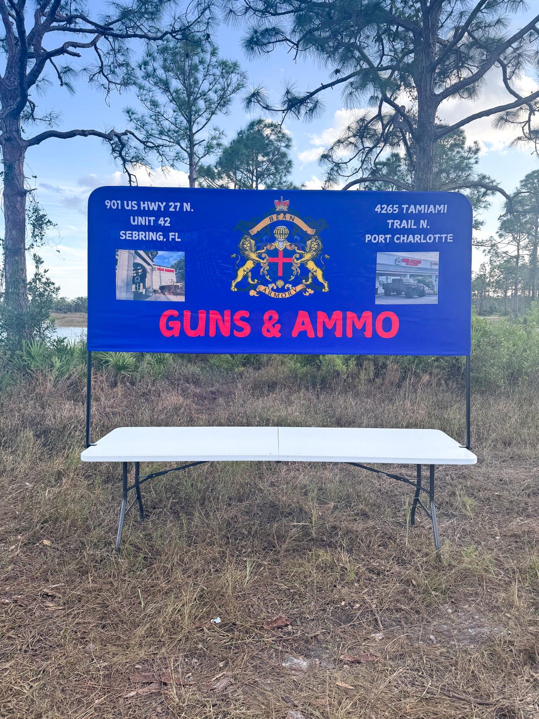 Custom Table Top Banner Display - Fabric Print Designed for 6ft, 8ft ...