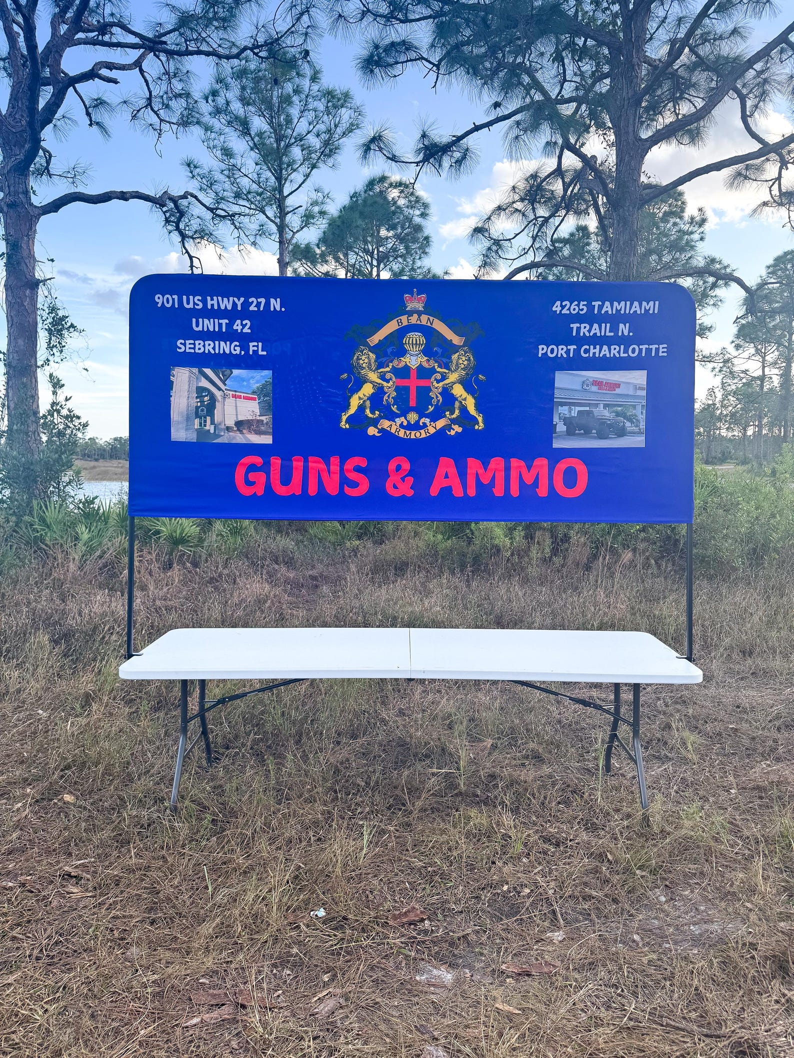 Custom Table Top Banner Display - Fabric Print Designed for 6ft, 8ft ...
