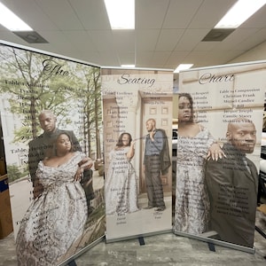 Custom Wedding Retractable Banner Stand INCLUDED With Full Color Print ...