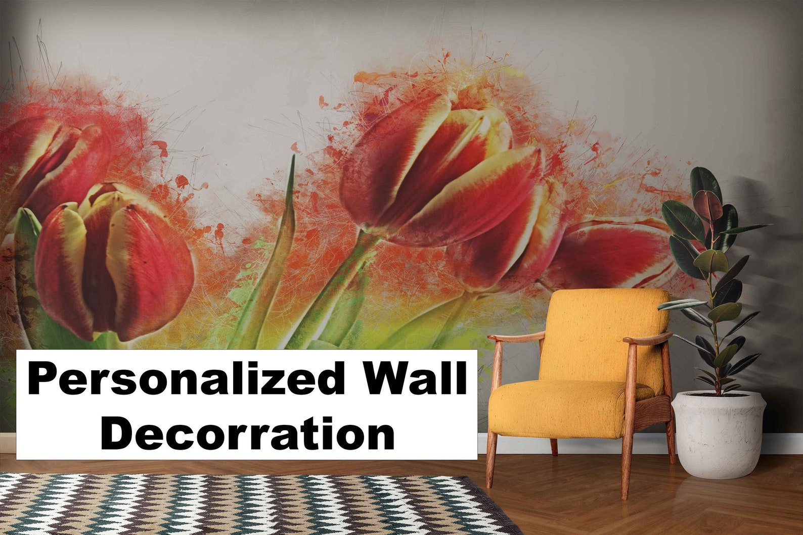 Your Photo on Wallpaper / Custom Photo Wallpaper / Custom Photo Wall ...