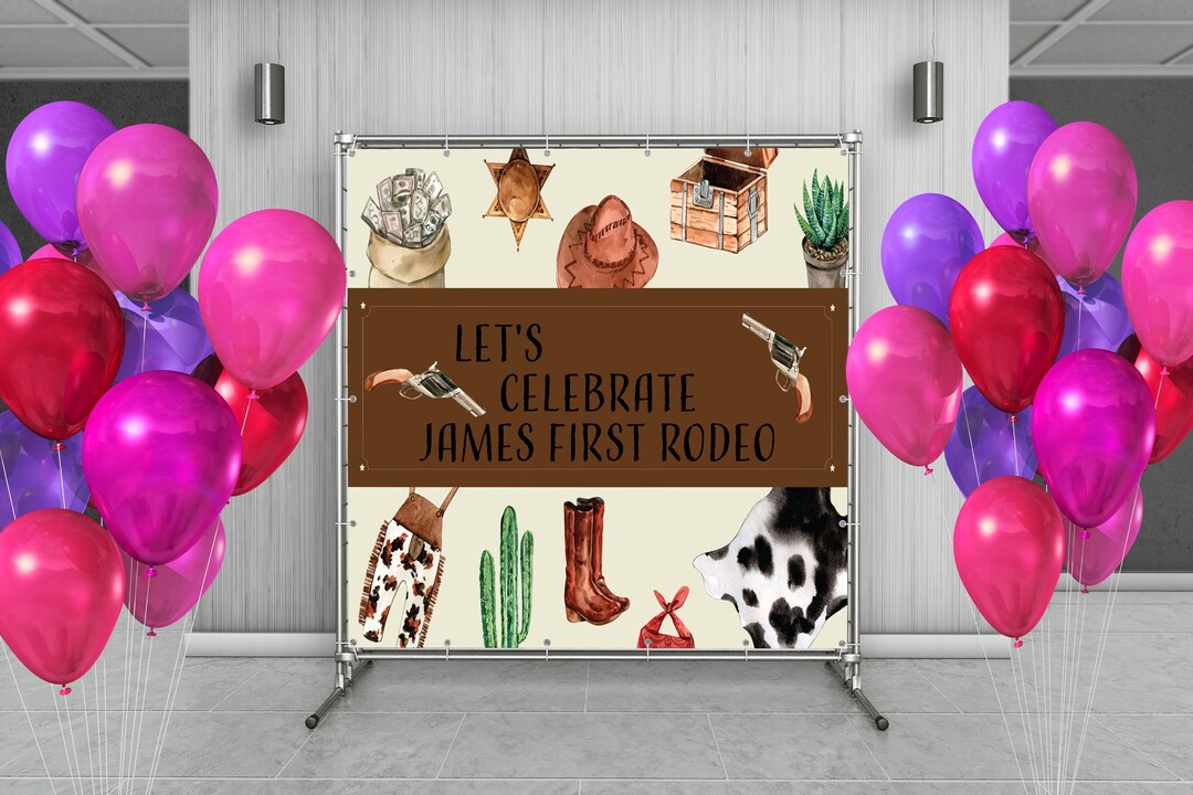 Cowboy Birthday Banner, Cowboy Party Decor, Cowgirl Birthday, Western Birthday Banner, Birthday ...
