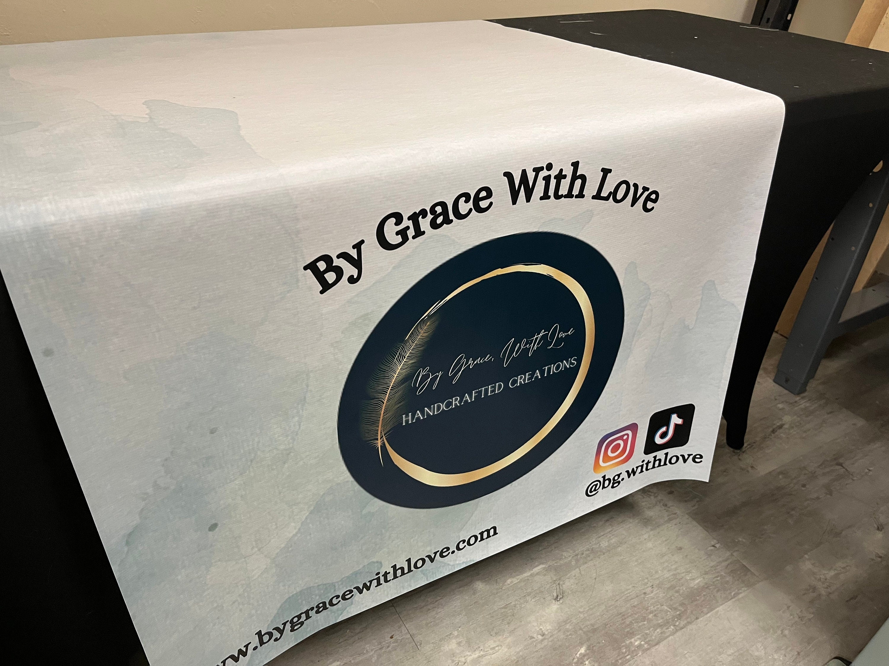 Custom Vinyl Table Runner| Easily Wipeable Vinyl Perfect for Outdoor ...