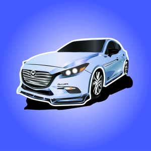 Custom Car Cartoon Sticker Transform Your Car Into a Cartoon Sticker ...