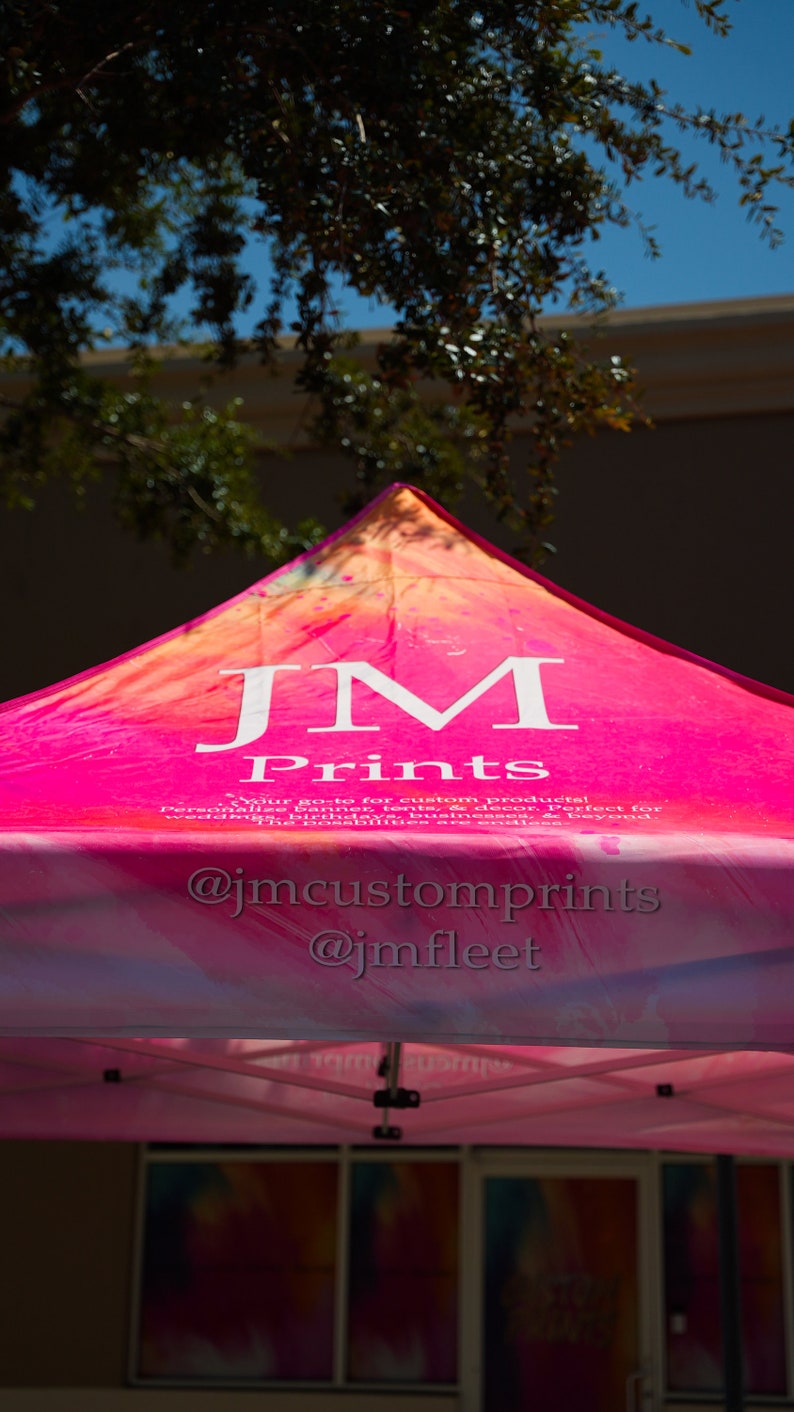 Custom Tent 10x10ft, Event Tent, Business Tent, Summer Tradeshows, Pop ...
