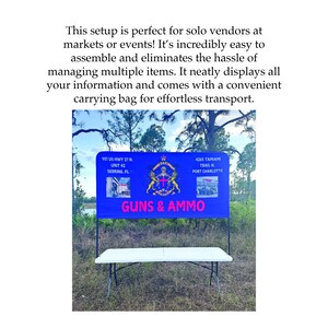 Custom Table Top Banner Display - Fabric Print Designed for 6ft, 8ft ...