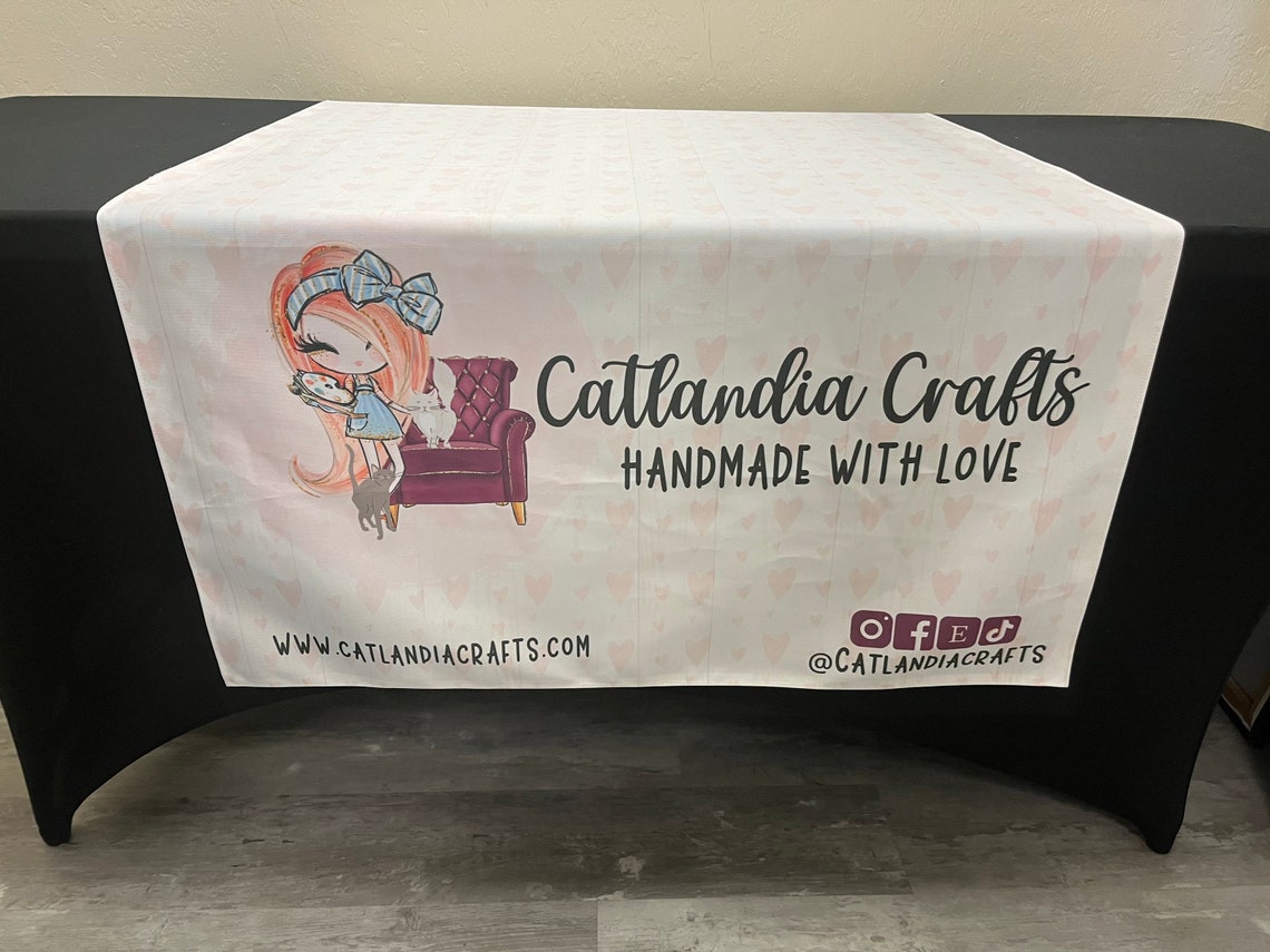 Custom Table Runner Full Color Printing With YOUR Logo and - Etsy