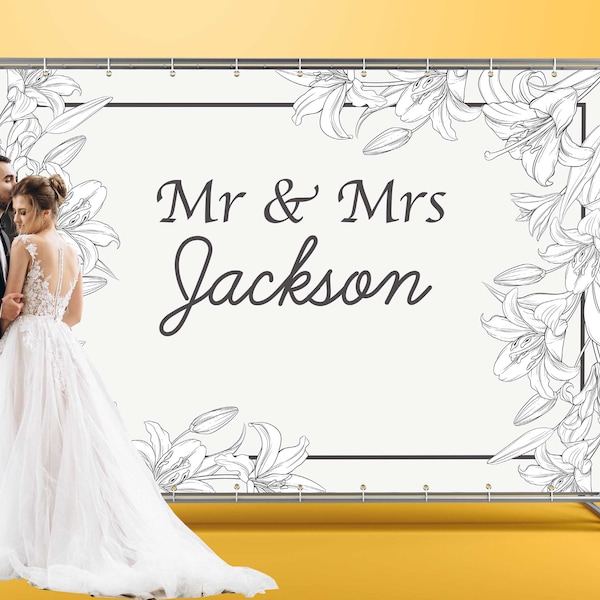 Wedding Banner Backdrop - Etsy