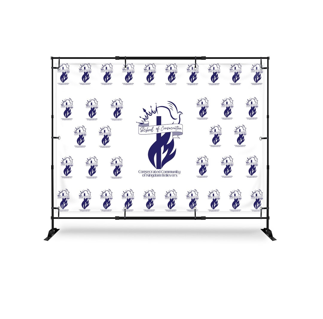 Step and Repeat Vinyl Banner WITH STAND, Any Design We Print ...