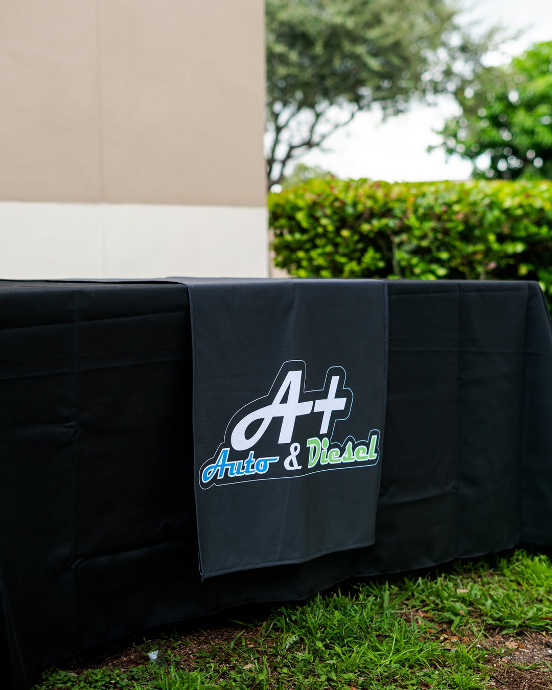 Custom Table Runner With Business Logo Personalized, Customized Text ...