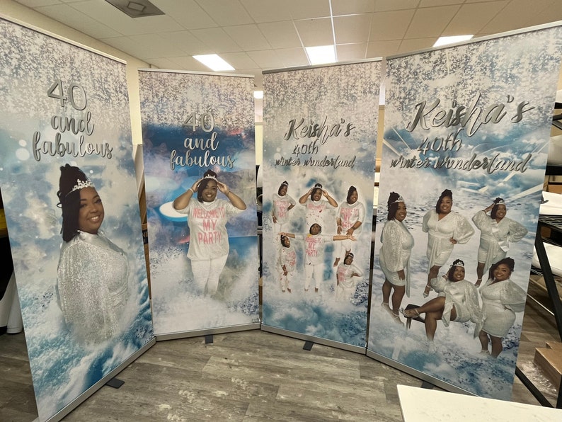 Custom Birthday Retractable Banner Stand INCLUDED With Full - Etsy