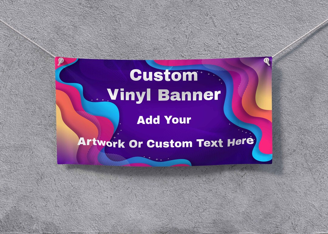 Custom Vinyl Banner - Personalized, Advertising, Event Banner - Print ...
