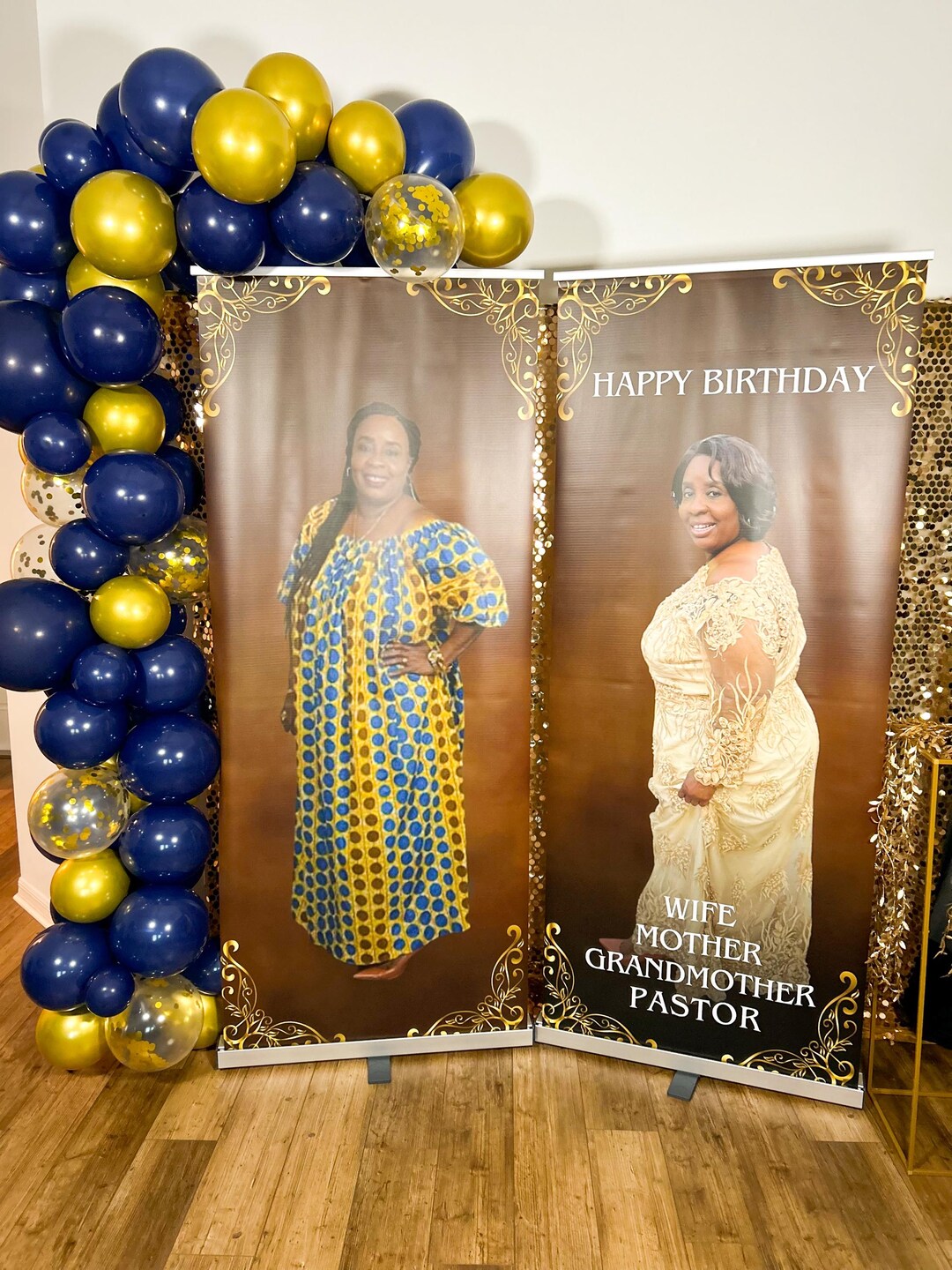 Custom Birthday Retractable 2 Banner Stands Included, QTY 2, Birthday ...