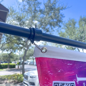 Stainless Steel Flag Pole for 5x3 Ft, 1inch Pole, Adjustable Swivel ...