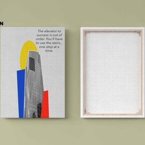 Success Motivational Wall Art Road to Success Canvas Wall Art Wall ...