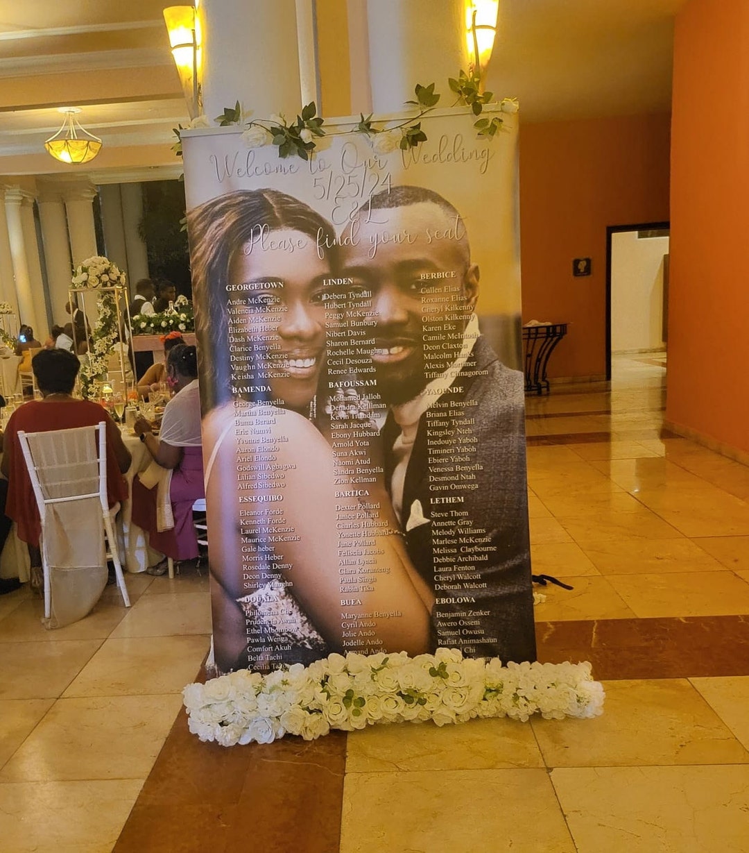 Custom Wedding Retractable Stand INCLUDED With Full Color Print ...