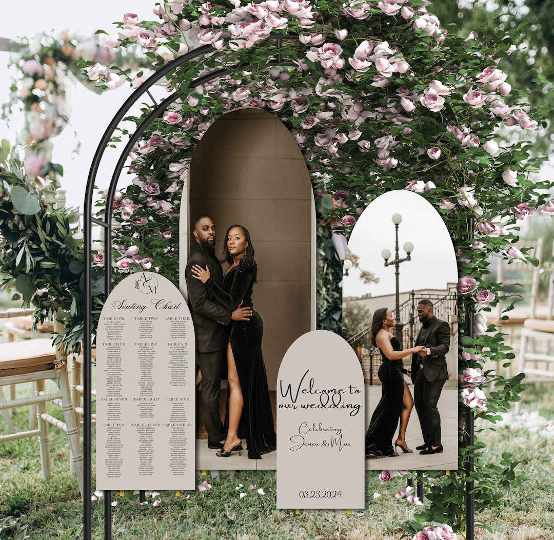 4 Custom Wedding Chiara Stands With Print | YOUR Wedding Photos on 4 ...