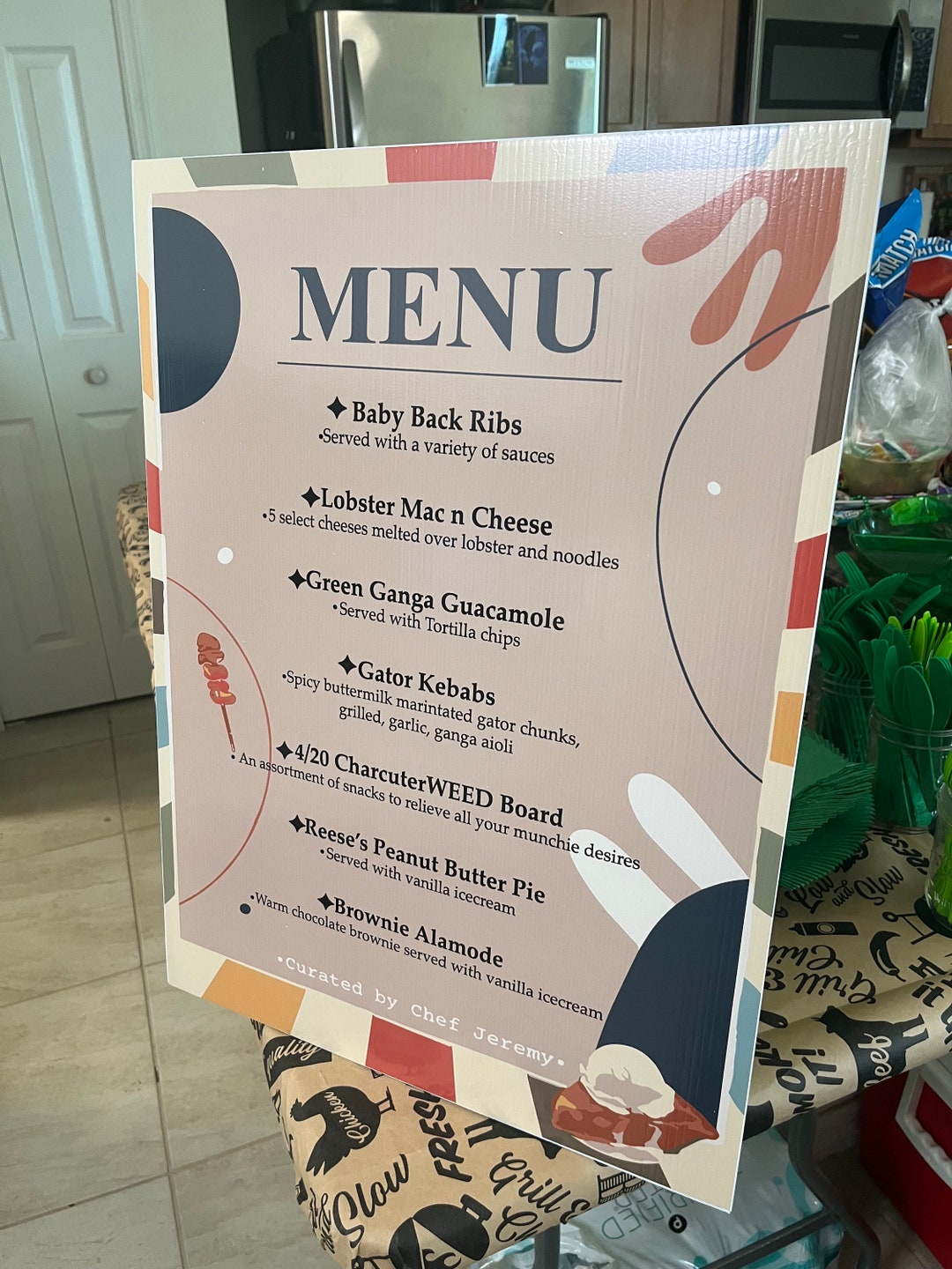 Custom Table Signs - Single & Double Sided - Personalized, Advertising ...