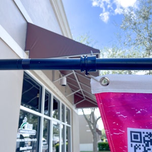 Stainless Steel Flag Pole for 5x3 Ft, 1inch Pole, Adjustable Swivel ...