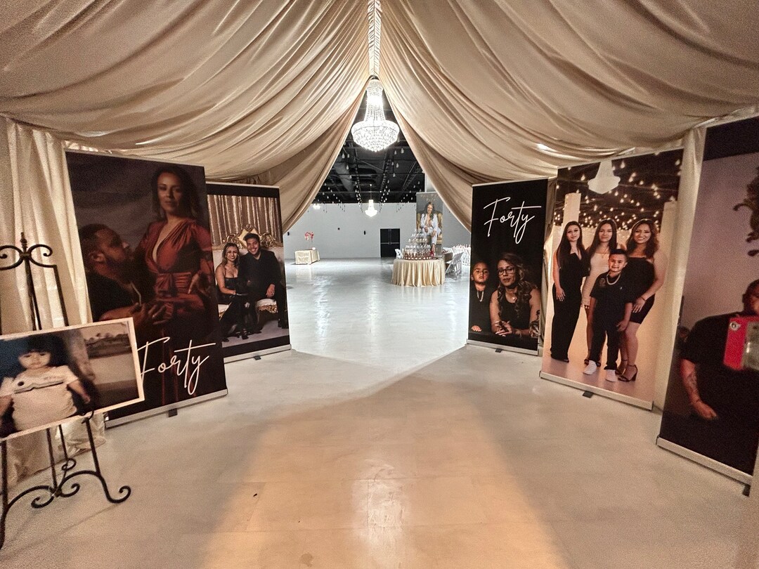 Custom Wedding Retractable Banner Stand INCLUDED With Full Color Print ...