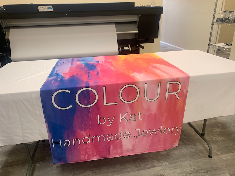 Custom Table Runner Full Color Printing With YOUR Logo and - Etsy
