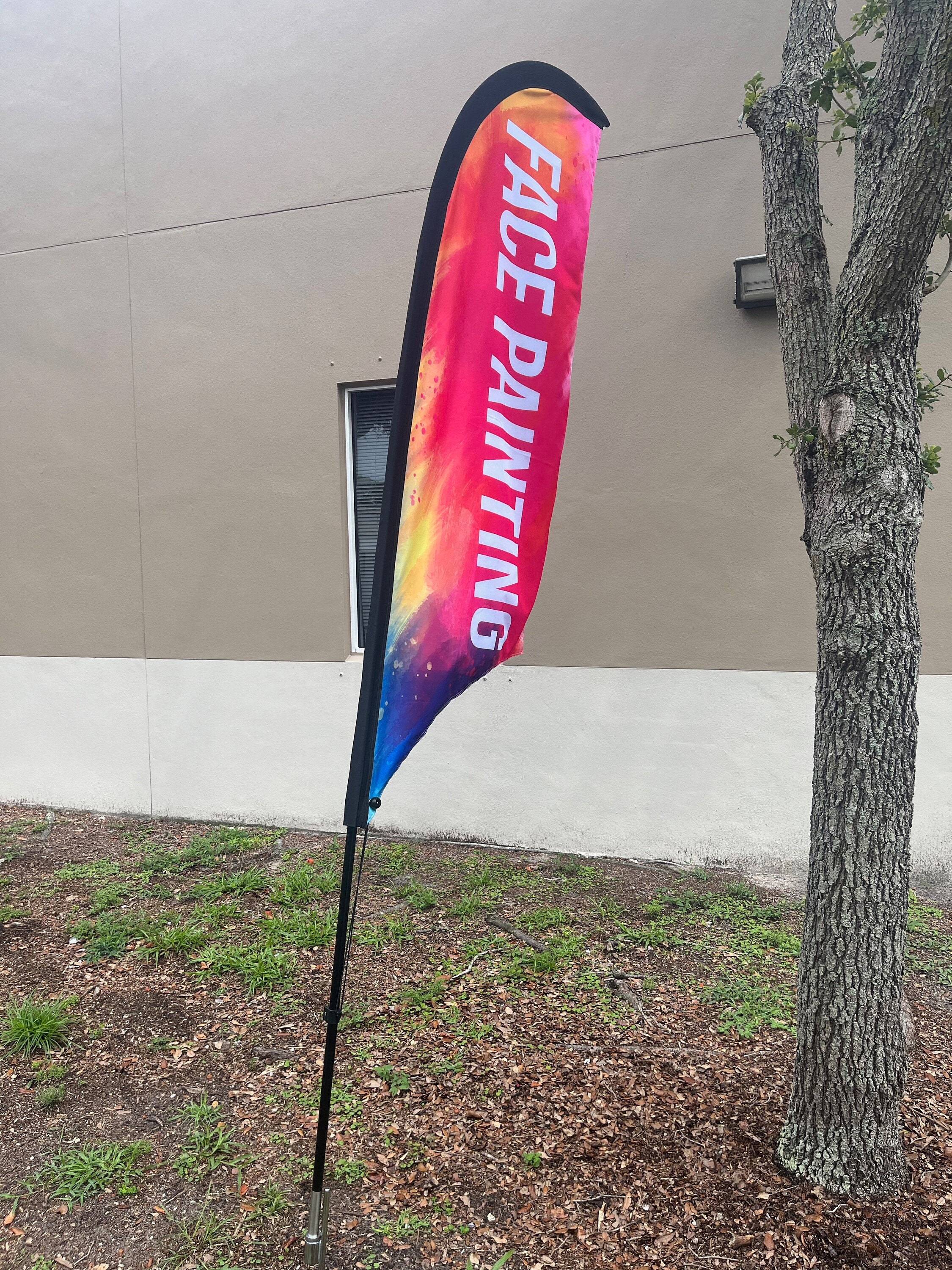 Custom Printed Feather Flag | 3 Styles Logo on Flag | Street Sign ...