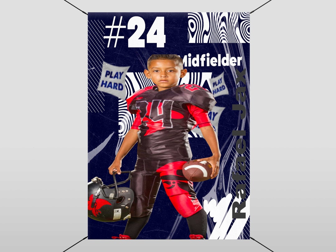 Custom School Sports Team Banner, High School Sports, Football Team ...