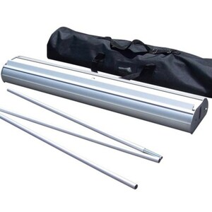 Double Sided Retractable Banner Stand 33x80”, Graphic on Both Sides ...