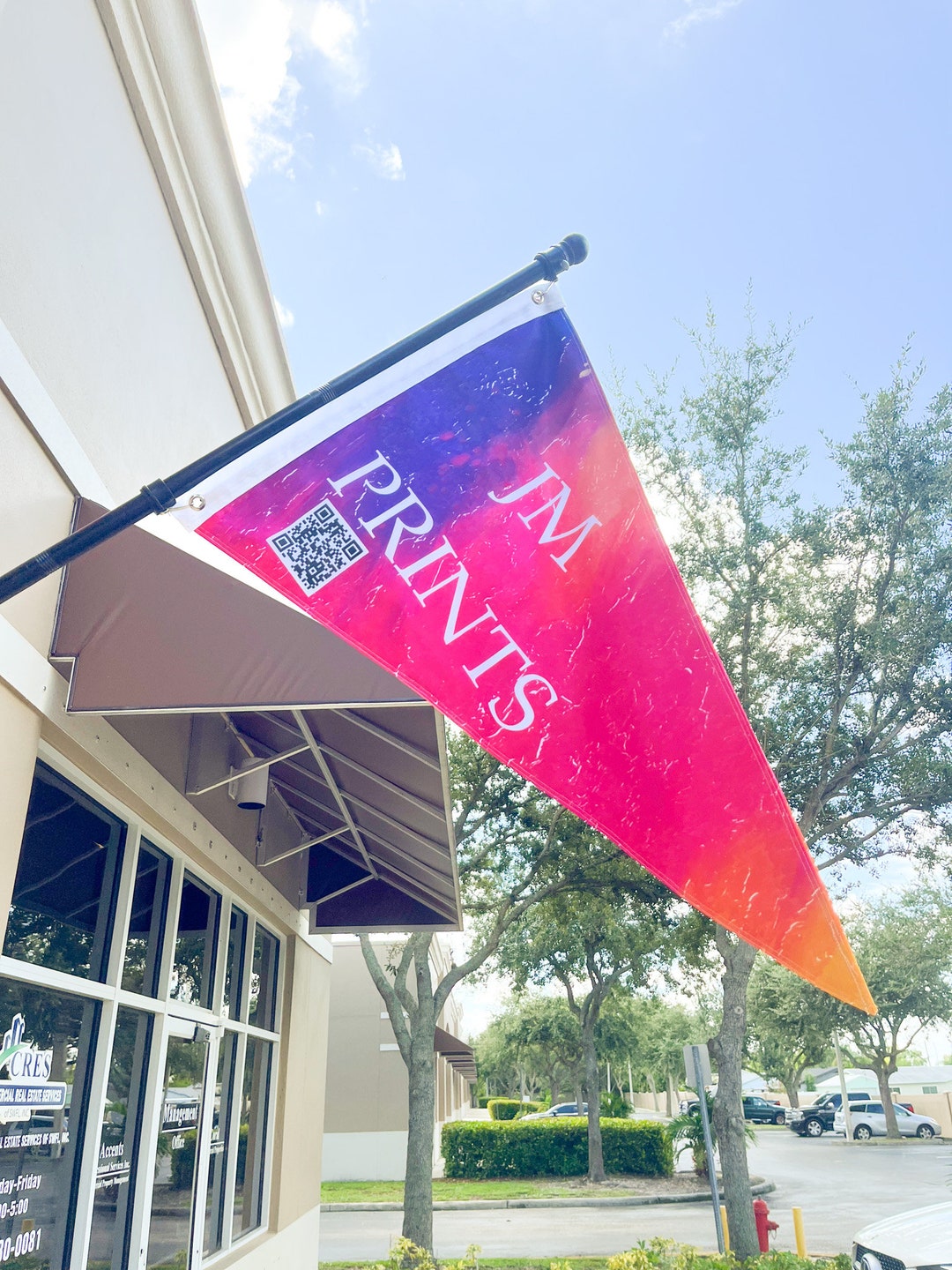 Custom Pennant Flag, Triangle Flag, Felt or Fabric, Room Decor, School ...