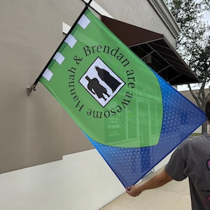 Custom Polyester Flag - Add Your Image, Logo or Text - Vibrant Full ...