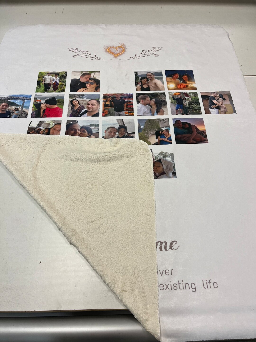 Custom Text Blanket – Add Your Own Message – Personalized Soft Throw ...