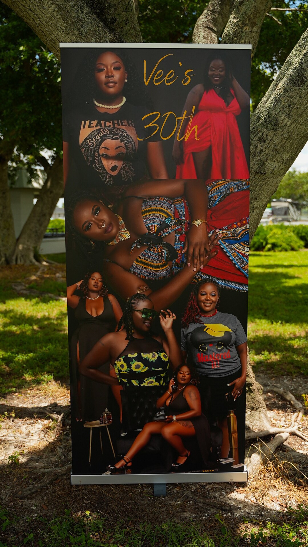 Custom Birthday Retractable Banner Stand INCLUDED With Full Color Print ...