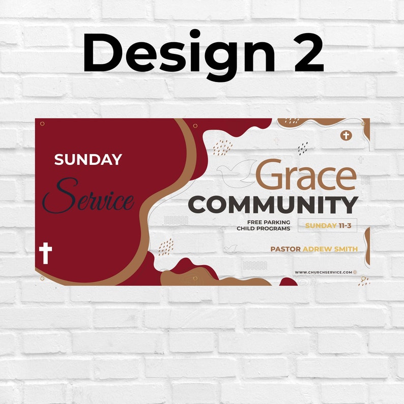 Custom CHURCH Banner | Full Color Backdrop | Church Backdrop | Welcome ...
