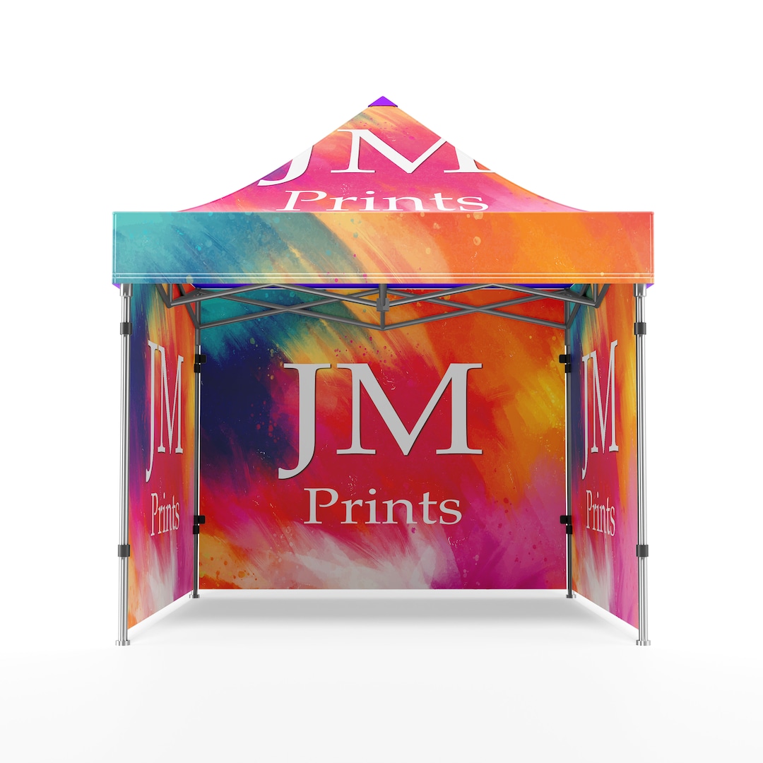 Custom Tent 10x10ft, Event Tent, Business Tent, Summer Tradeshows, Pop ...