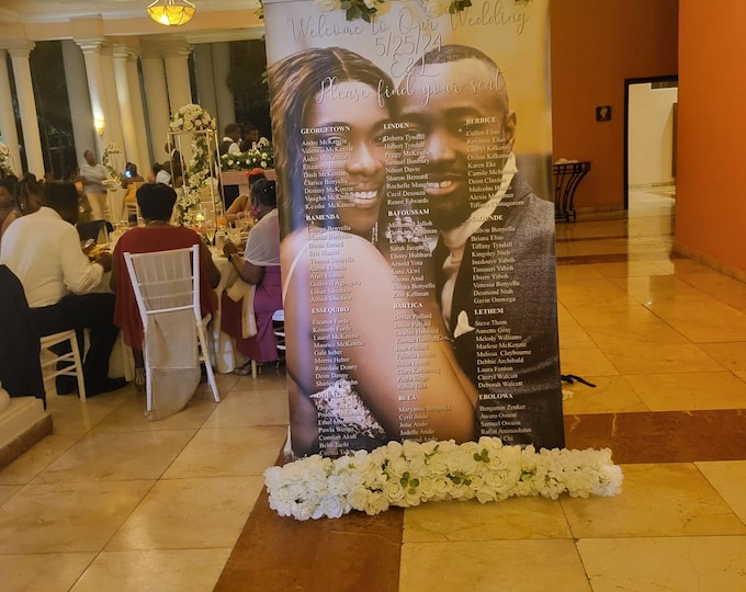 Custom Wedding Retractable Banner Stand INCLUDED With Full Color Print ...