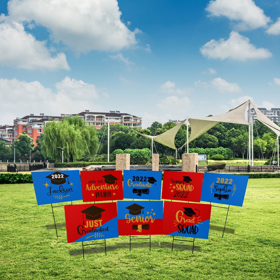 Custom Graduation Yard Signs - Personalized, Advertising, Garden ...