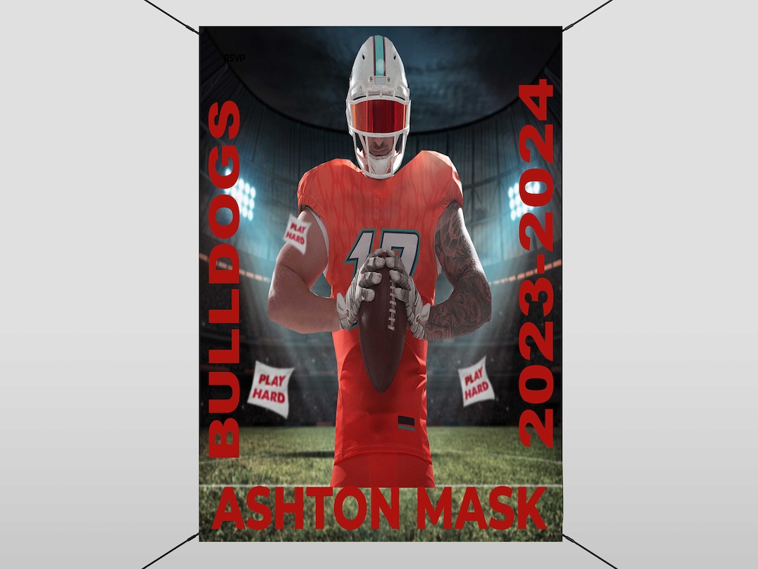 Custom Sports Banner, High School Sports, Football Team Banner , Vinyl ...