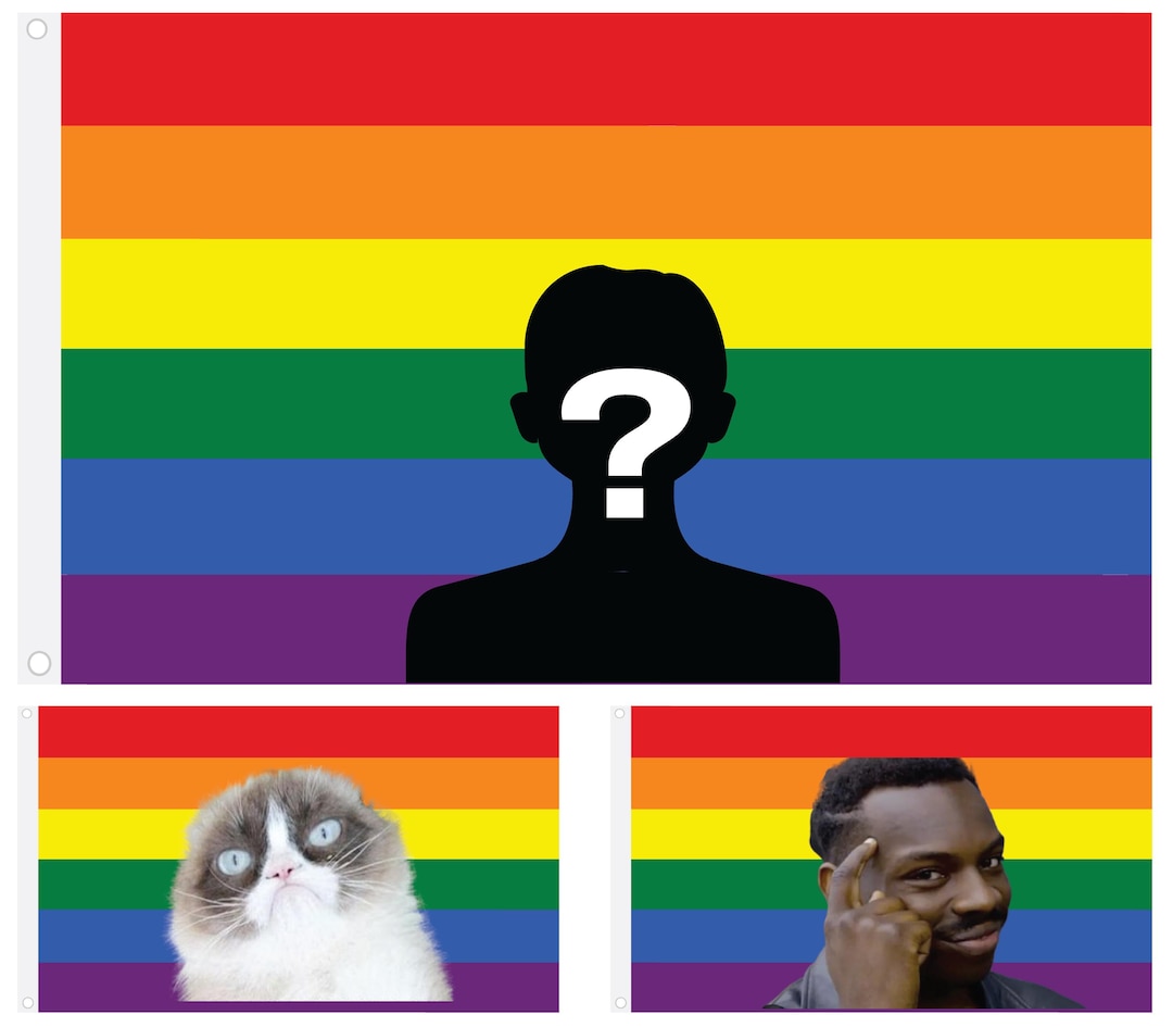 Custom Photo Pride Flag Personalized Tapestry Design Your Image Funny ...